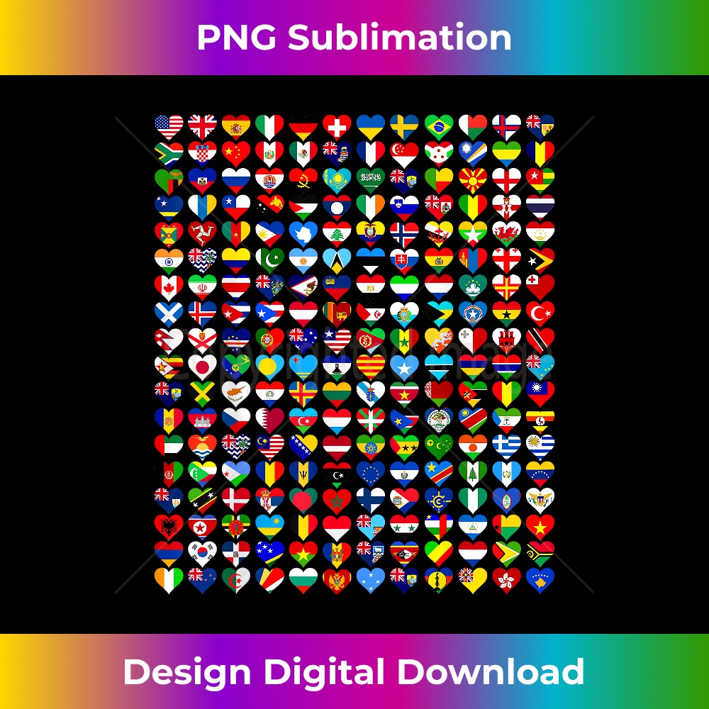 Heart Flags of the Countries of the World Flags Unity Day - | Inspire ...