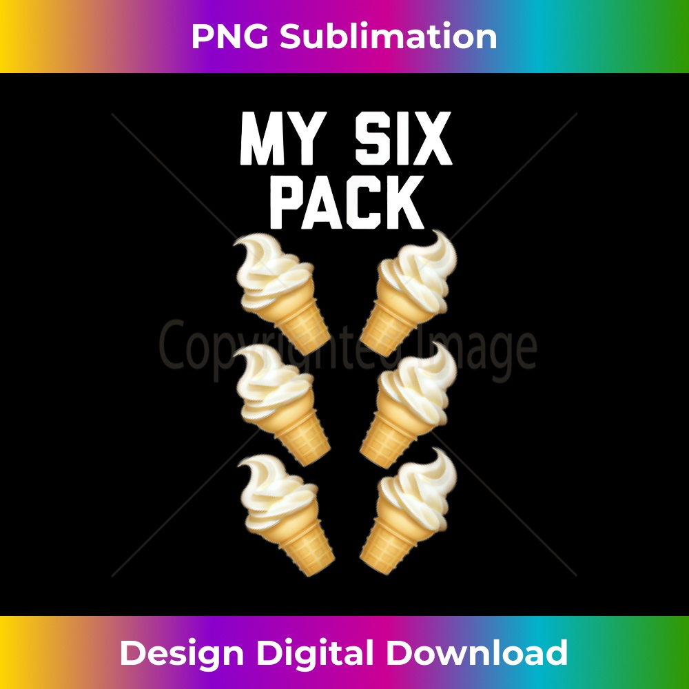 My Six Pack! Funny Ice Cream Workout Gym T - Crafted Sublima | Inspire ...