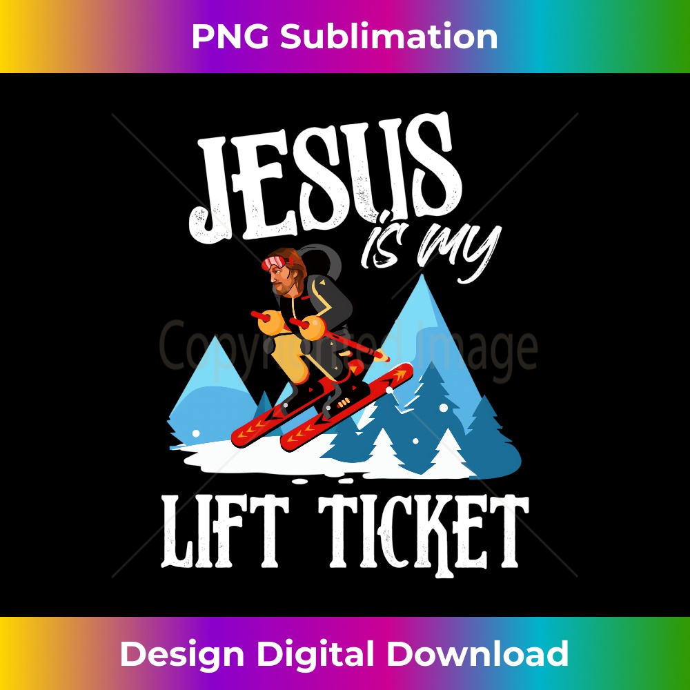 Jesus Is My Lift Ticket Downhill Snow Skiing Christian - Sub | Inspire ...