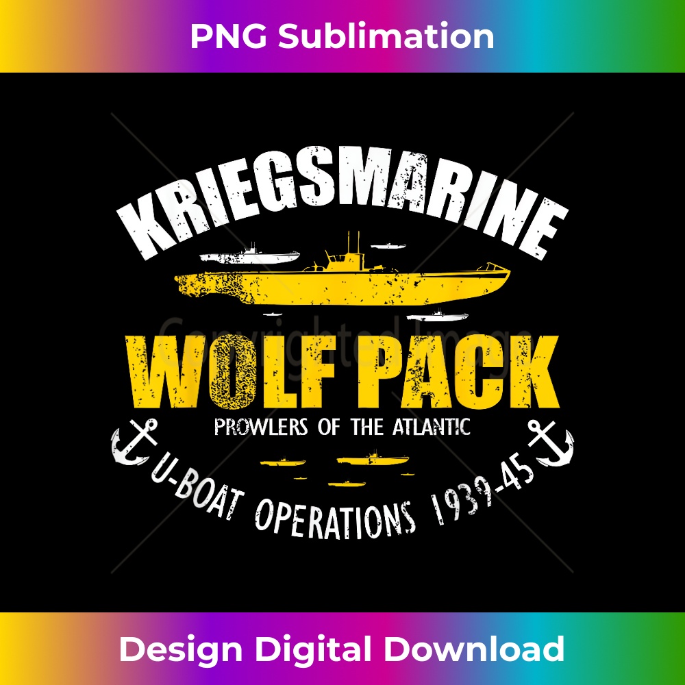 WW2 U-boat T-shirt - Kriegsmarine Wolf Pack (distressed) - C | Inspire ...