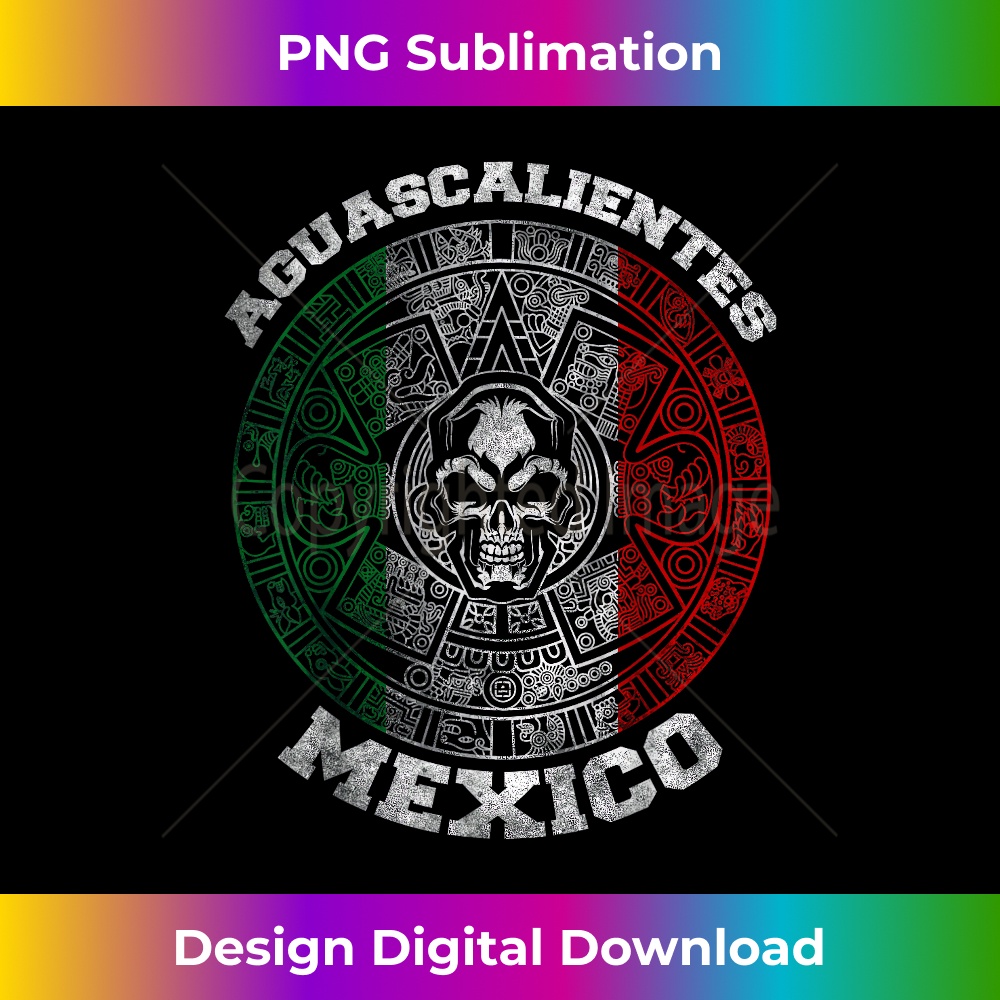 Aguascalientes Aztec Mayan Calendar Skull Mexico Pride - Urb | Inspire ...