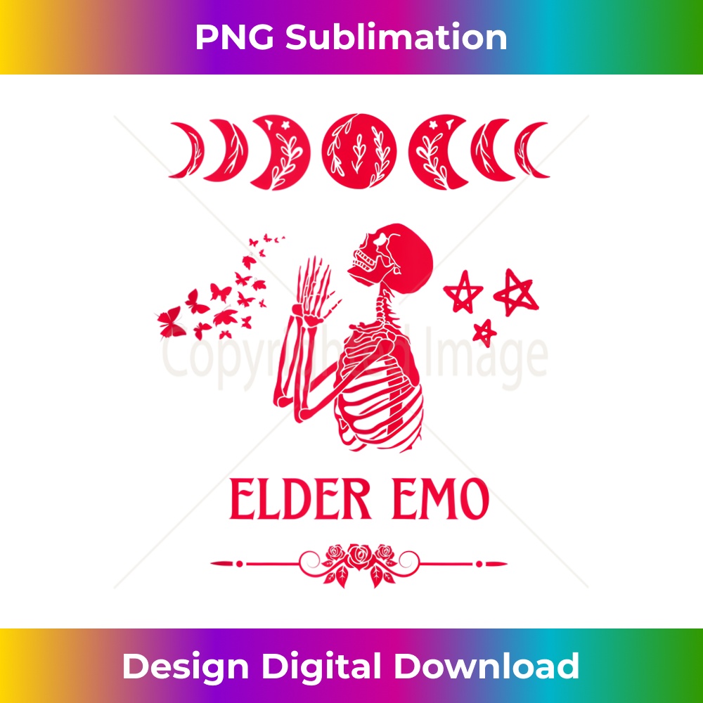 Elder Emo Red and Black Goth and Gothic Moon Phase - Contemp | Inspire ...