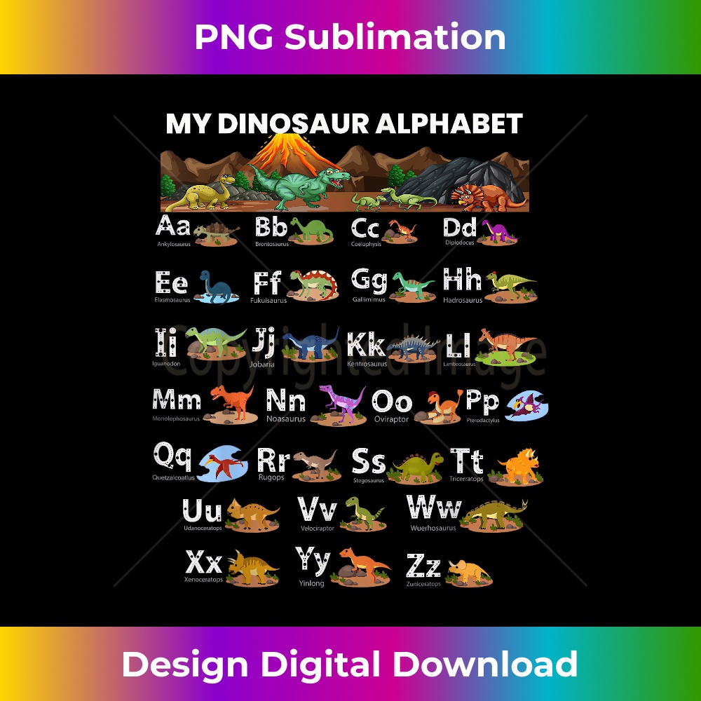 My Dinosaur Lovers Kids Alphabet Dino Fossil ABC Design - Ar | Inspire ...