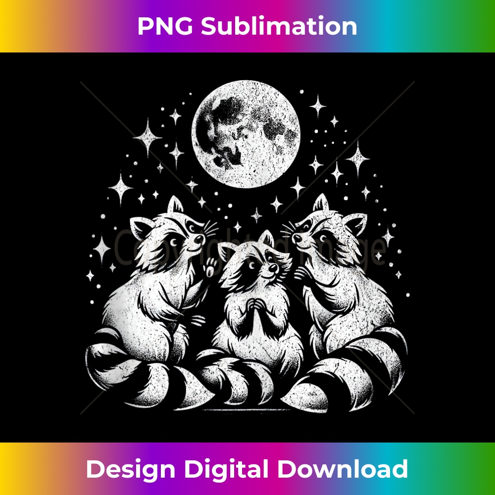 Three Raccoon Howling At The Moon Funny For Men Women - Cont | Inspire ...