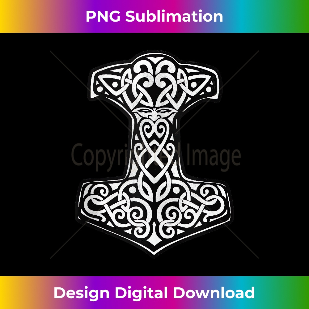 Retro Norse Hammer Of Thor Viking Logo - Edgy Sublimation Di | Inspire ...