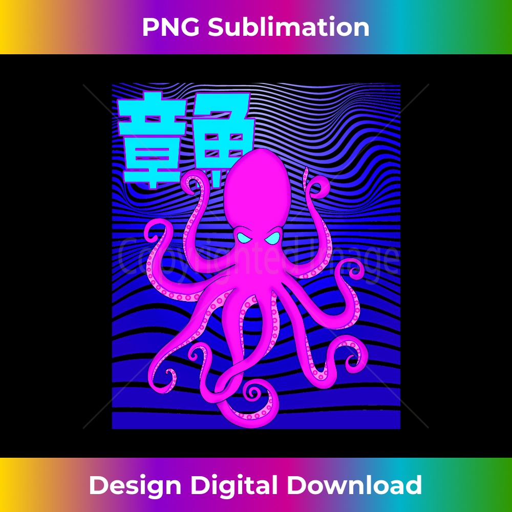 Vaporwave Anime Japanese Aesthetic Octopus - Sublimation-Opt | Inspire ...