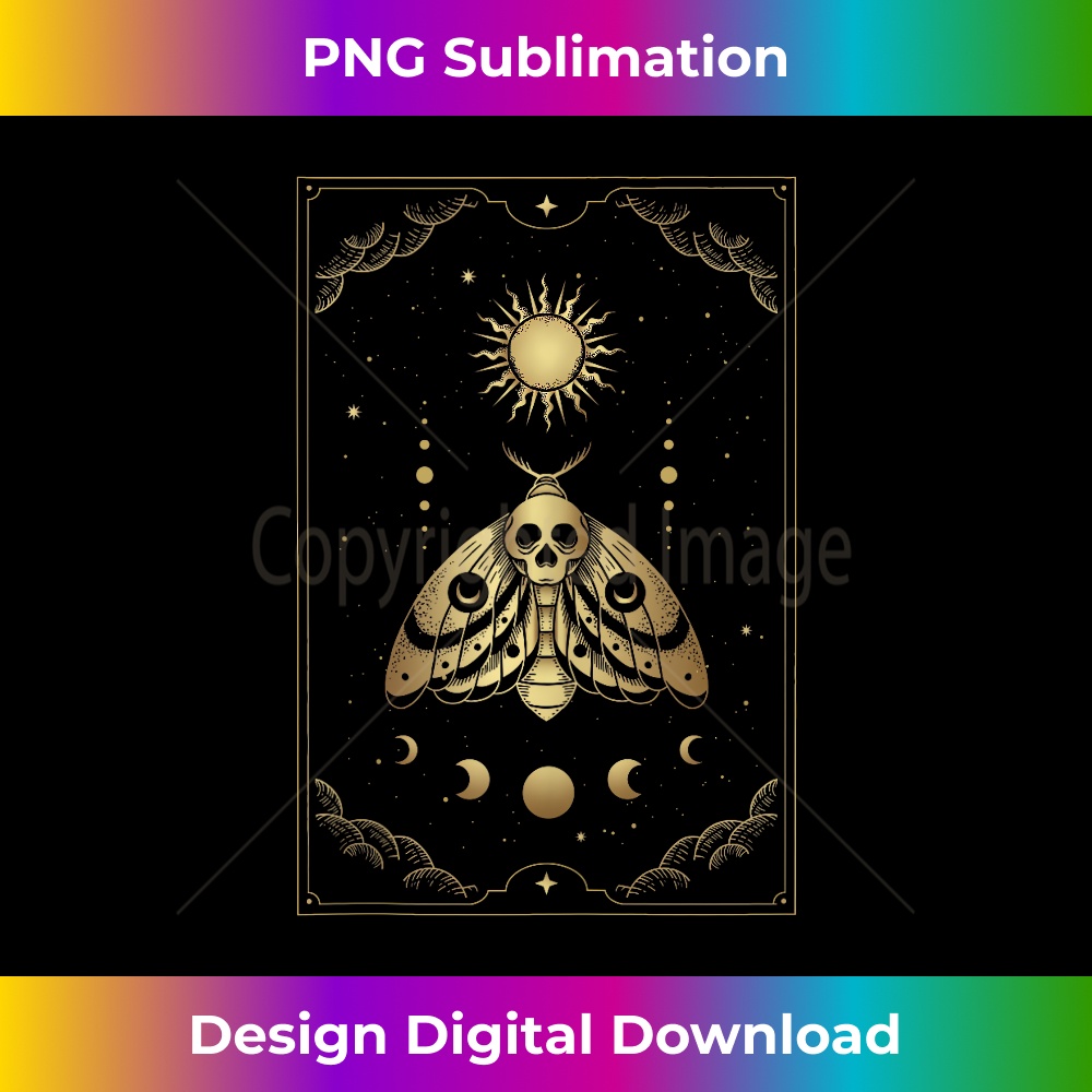 Death Moth And Ornament Of Moon And Sun Phases Tarot Card - | Inspire ...