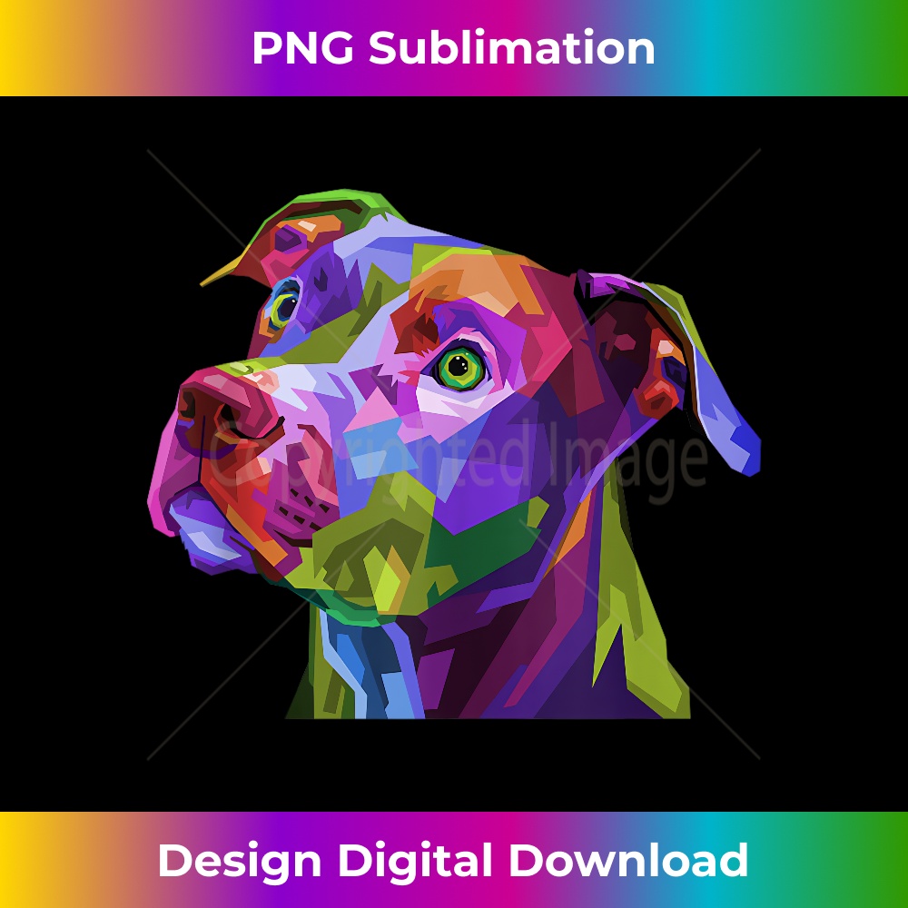 American Pitbull Terrier Pop Art Portrait for Dog Owners - S - Inspire ...