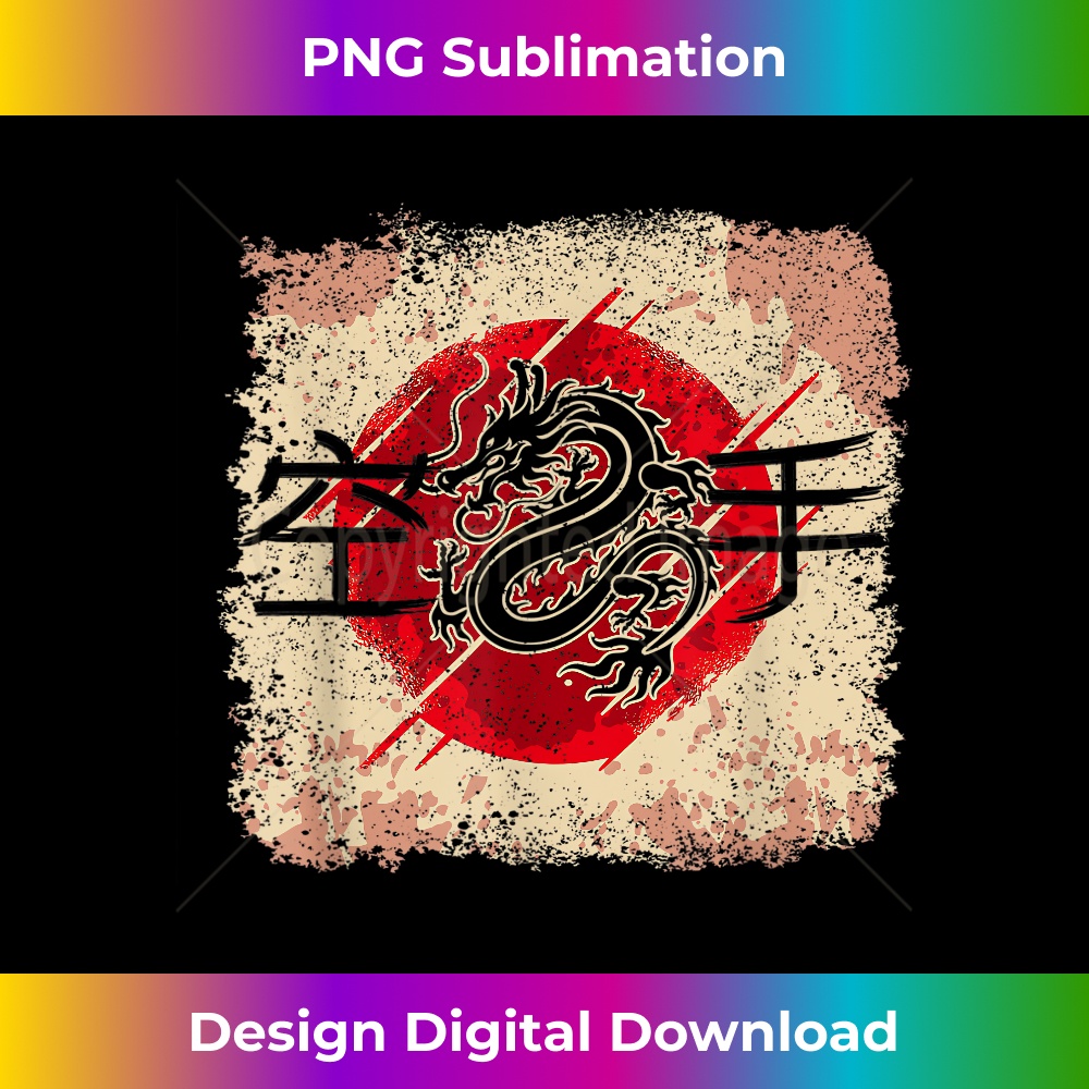 Karate Japanese Dragon Sun Font Martial Arts Karate Sensei | Inspire Uplift