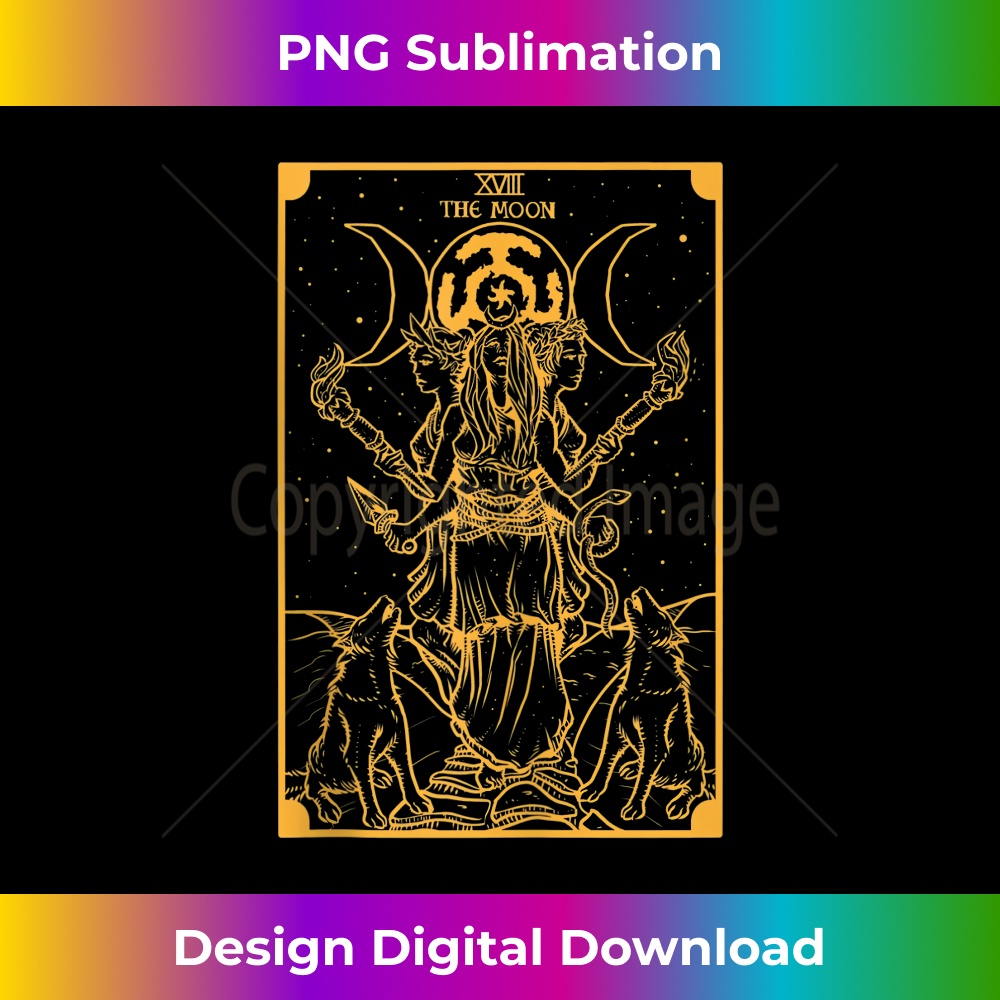 Gold Hecate Tarot Card Triple Moon Witch Hekate Wheel Gift - | Inspire ...