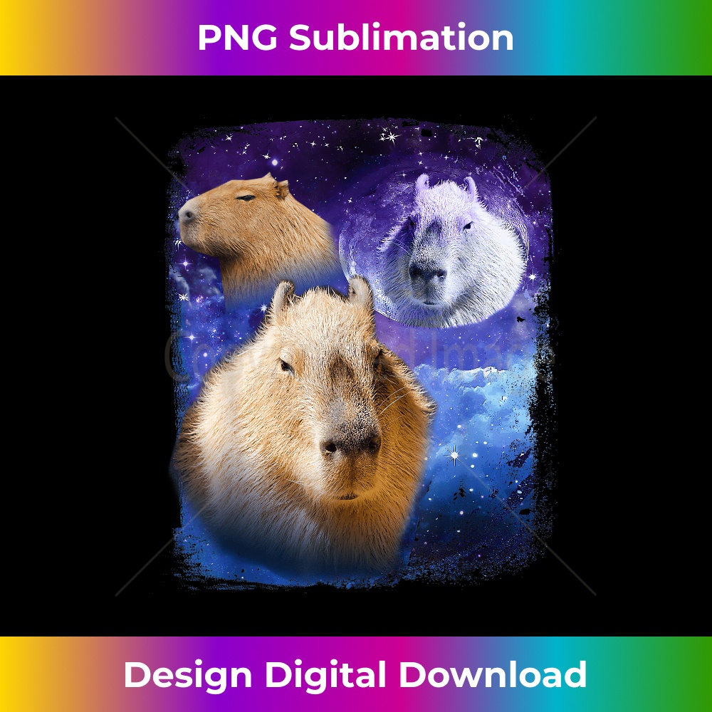 Capybara Meme moon Funny Capybaras Vintage howling meme - Ed - Inspire ...