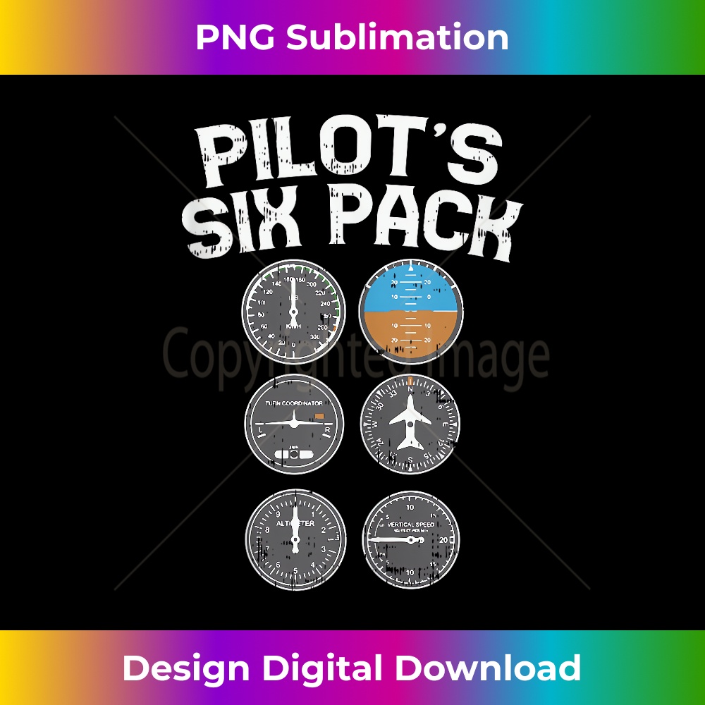 Pilots Six Pack Funny Flight Instruments Aviation Humor Gift | Inspire ...