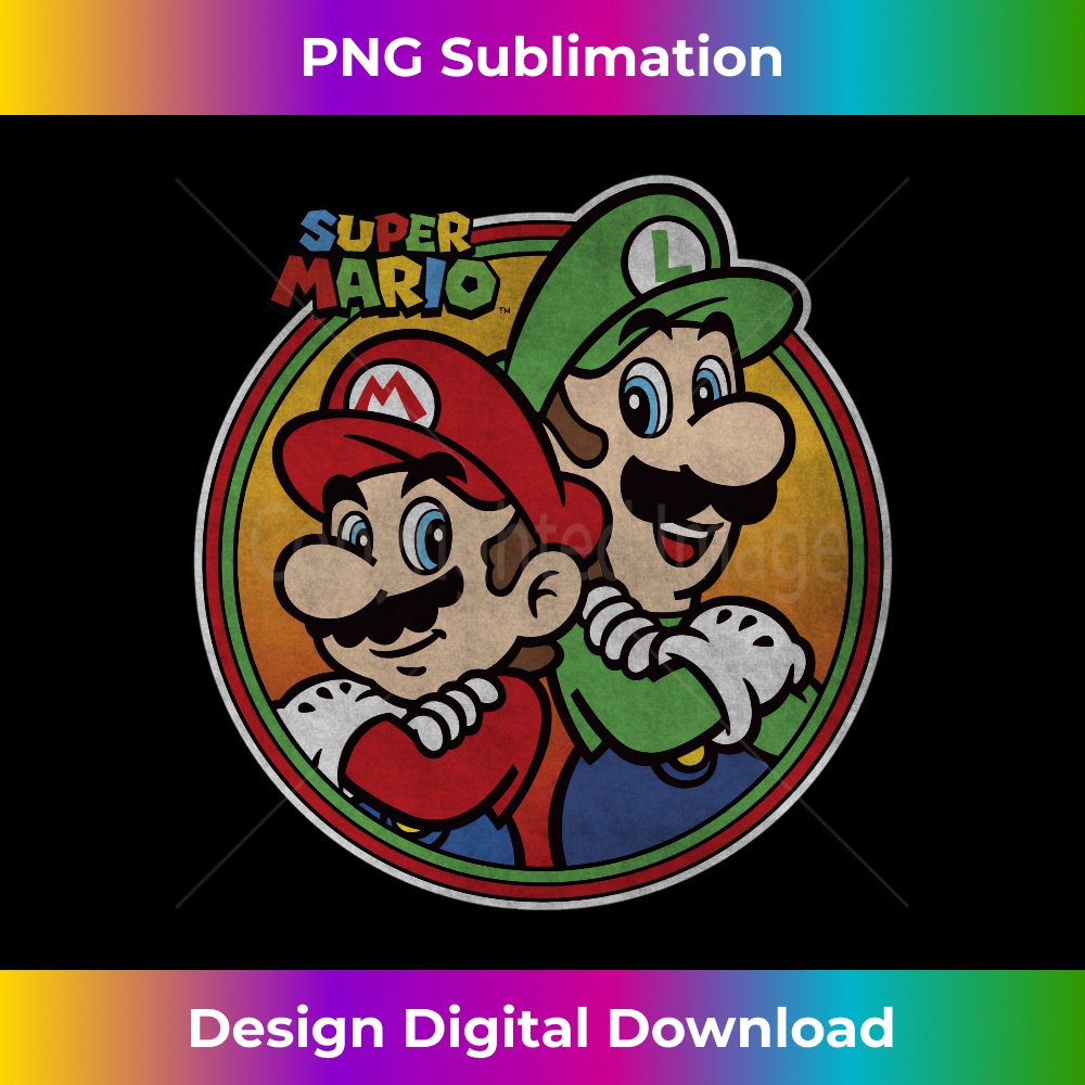Super Mario Bros Mario & Luigi Red & Green Circle - Artisana | Inspire ...