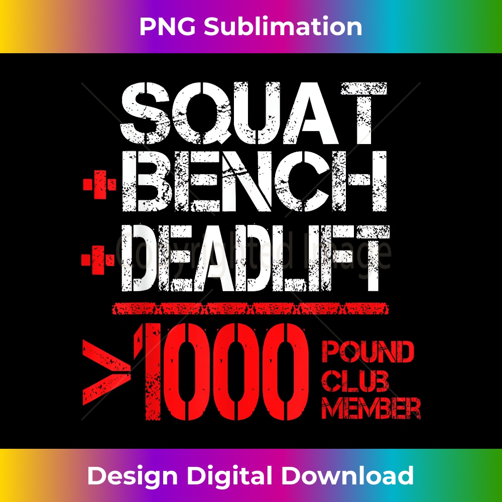 1000 Pound Club Member Powerlifting T- - Vibrant Sublimation | Inspire ...