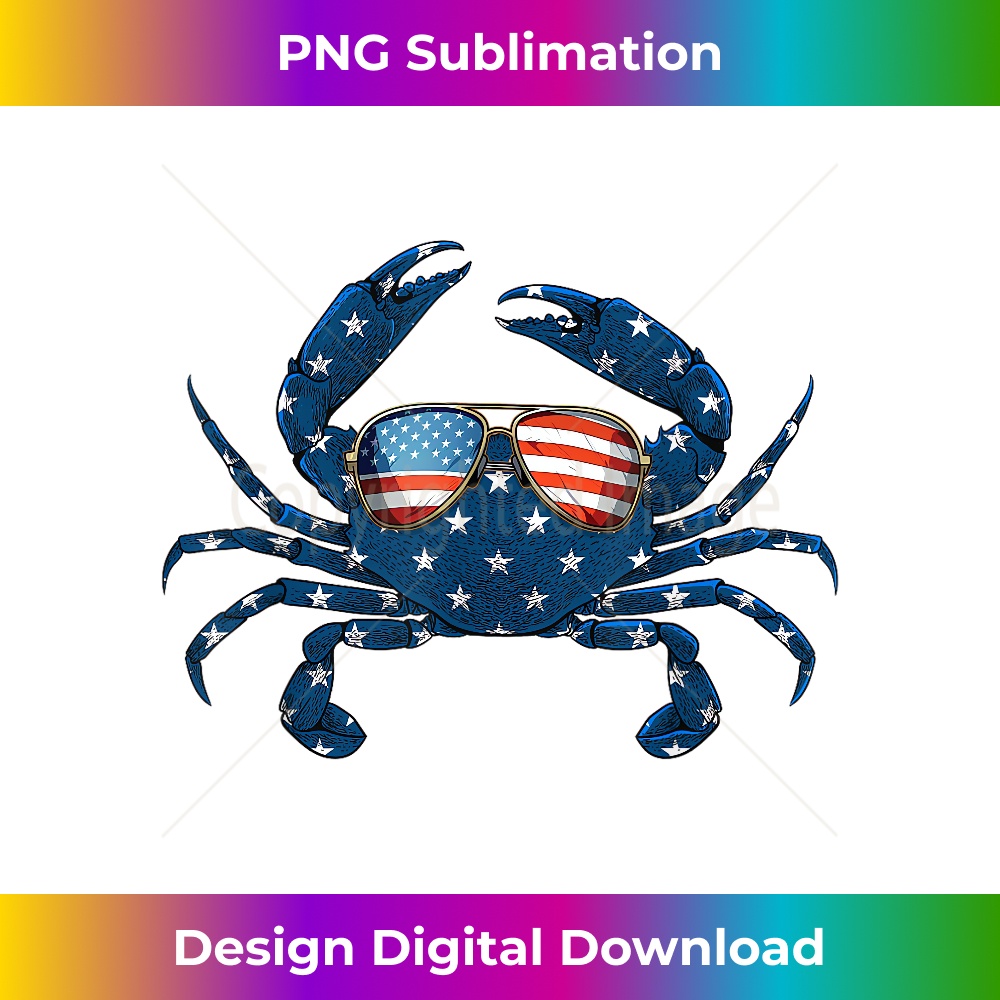 Patriotic Crab - 4th Of July USA Crustacean Seafood Crabbing | Inspire ...