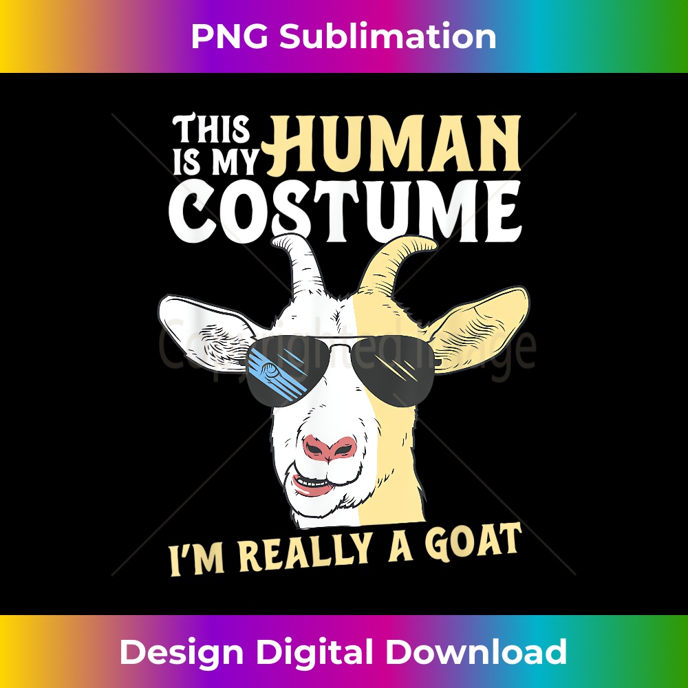 This is My Human Costume I'm Really A Goat Funny Halloween - | Inspire ...