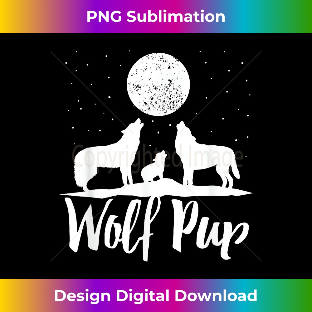Wolf Pup Family of Wolves - Vibrant Sublimation Digital Down | Inspire ...