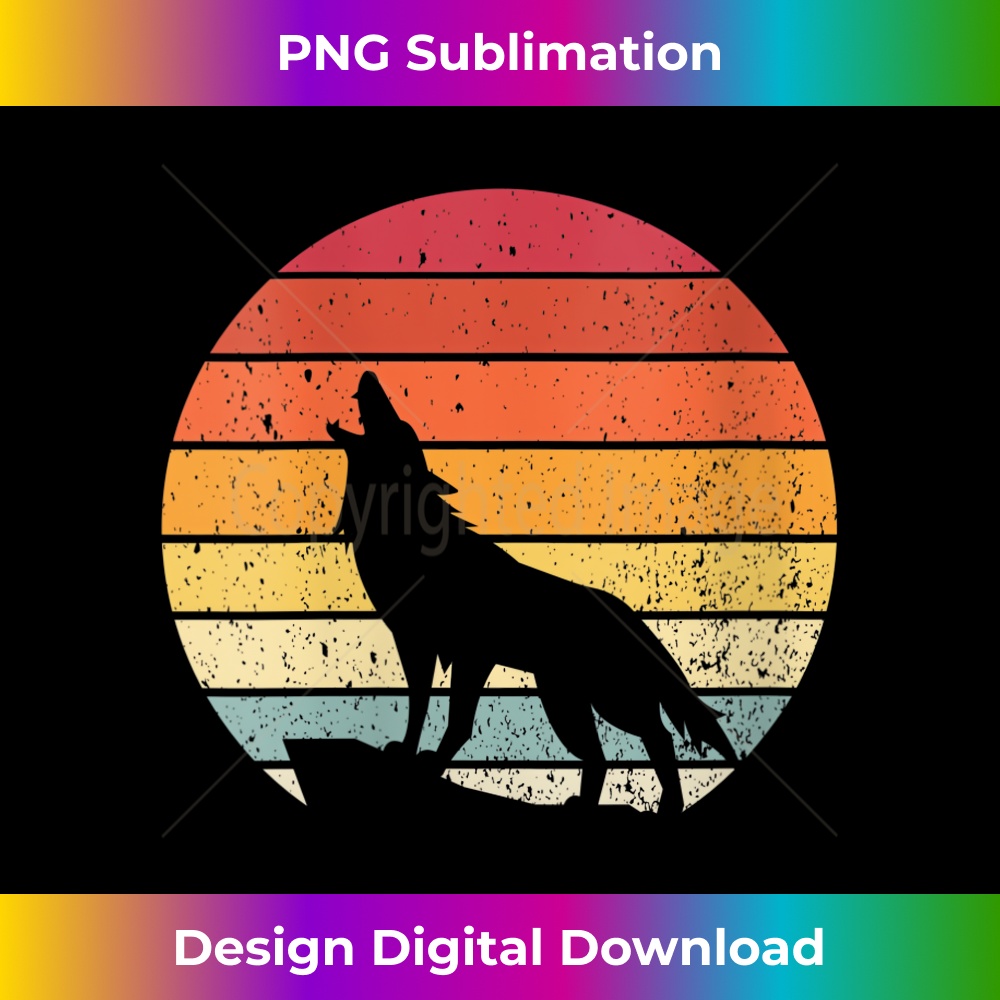 Womens Howling Wolves Retro Sunset Alpha Wolf Forest Wolf Lo | Inspire ...