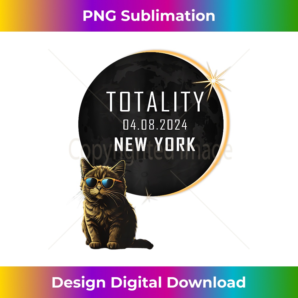 NEW YORK Total Solar Eclipse 2024 Funny Cat Glasses Totality | Inspire ...