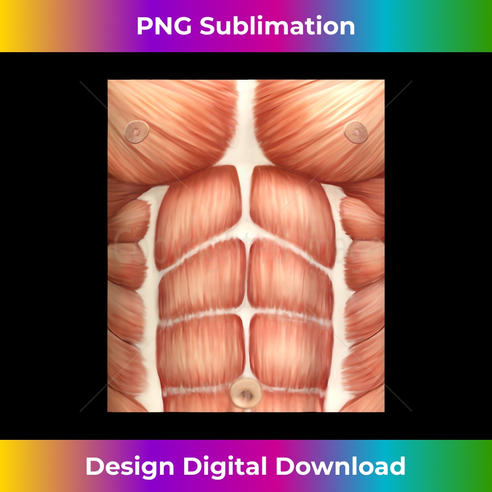 Chest Six Pack Abs Muscles Anatomy costume - Edgy Sublimatio - Inspire ...