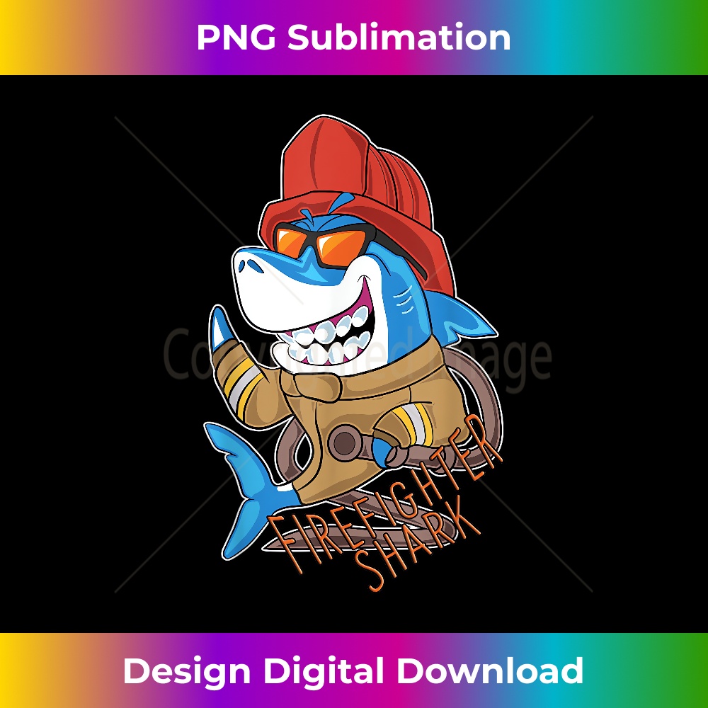 Firefighter Shark Fire Fighting Sea Animal Gear - Sublimatio | Inspire Uplift