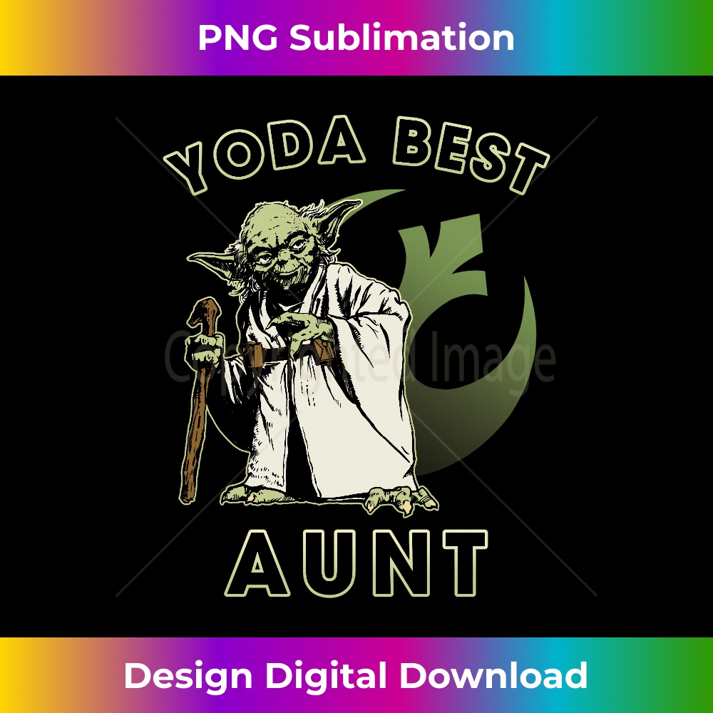 Star Wars Yoda Best Aunt Rebel Logo - Minimalist Sublimation | Inspire ...