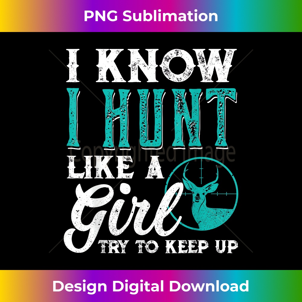 I Know I Hunt Like A Girl Try to Keep Up Funny Hunting - Con | Inspire ...