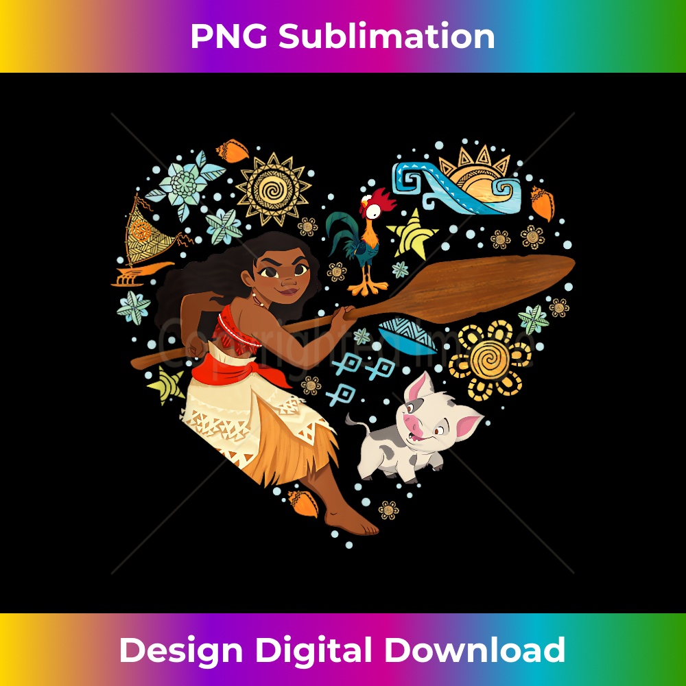 Disney Princess Moana Hei Hei Pua Collage Heart - Luxe Subli | Inspire ...
