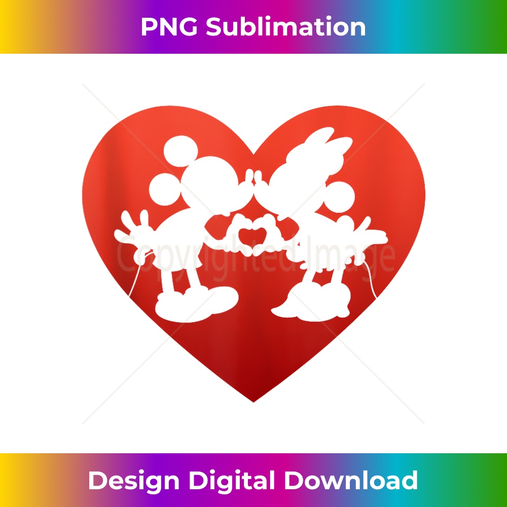 Disney Mickey and Minnie Heart Kiss - Edgy Sublimation Digit | Inspire ...
