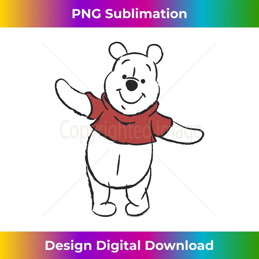 Disney Winnie The Pooh Simple Outline Sketch - Sophisticated | Inspire ...