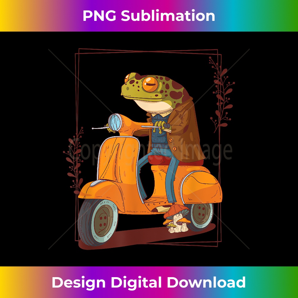 Frog on Scooter Mushroom Goblincore Dark Academia Aesthetic | Inspire ...