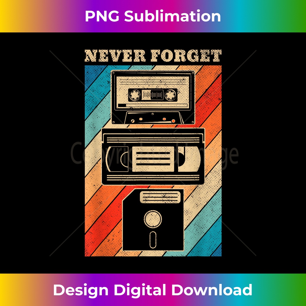Never Forget Vintage Floppy Disk VHS Tape 90s 80s Cassette - | Inspire ...