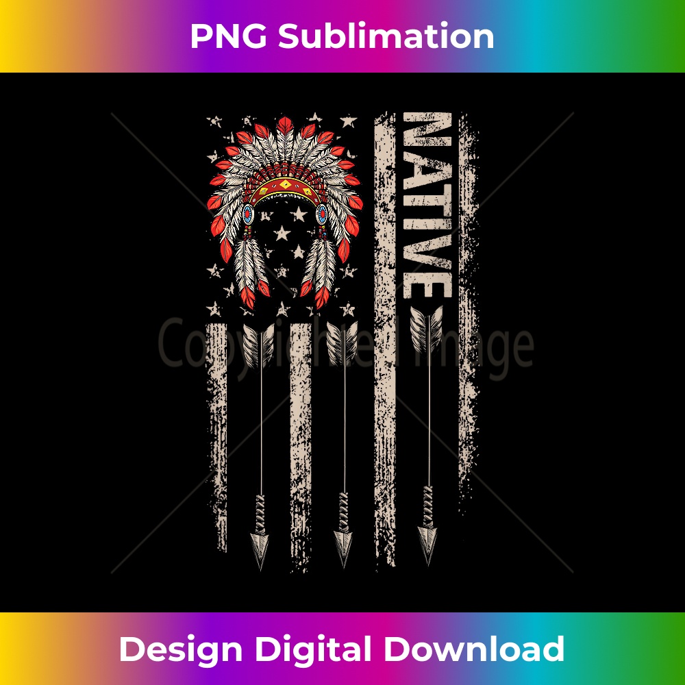 Cool Native American Feather Arrow Flag Headdress Indigenous | Inspire Uplift