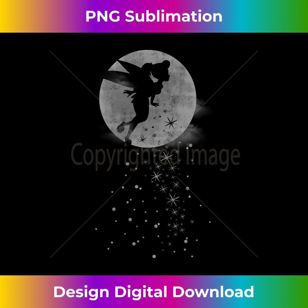 s Disney Peter Pan Tinker Bell Moon Silhouette Sparkle Showe | Inspire ...