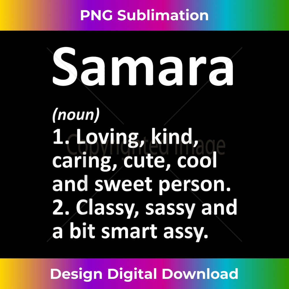 SAMARA Definition Personalized Name Funny Birthday Idea - Ch | Inspire ...