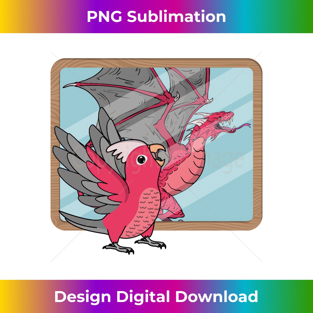 Parrot & Dragon Reflection I Rose-breasted Galah Cockatoo - | Inspire Uplift