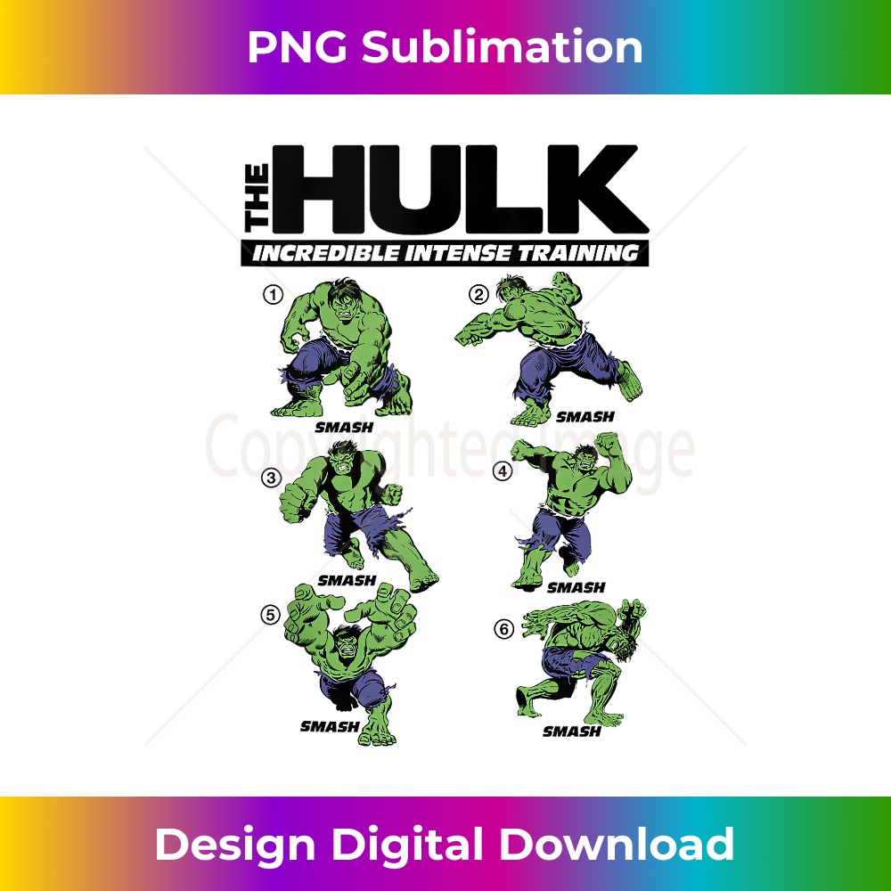 Marvel Hulk Incredible Intense Training Steps Portrait - Cla | Inspire ...
