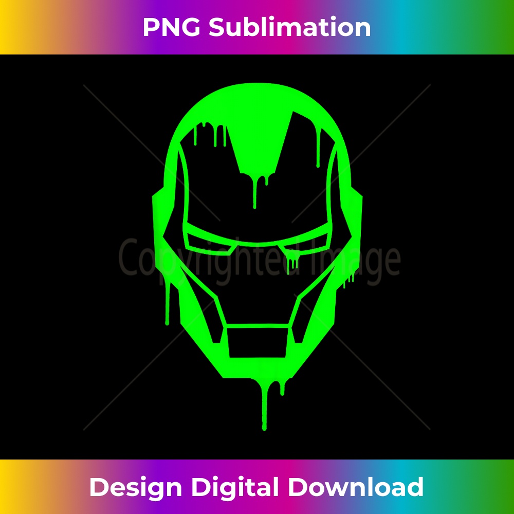 Marvel Iron Man Neon Green Paint Drip Logo - Sophisticated P | Inspire ...