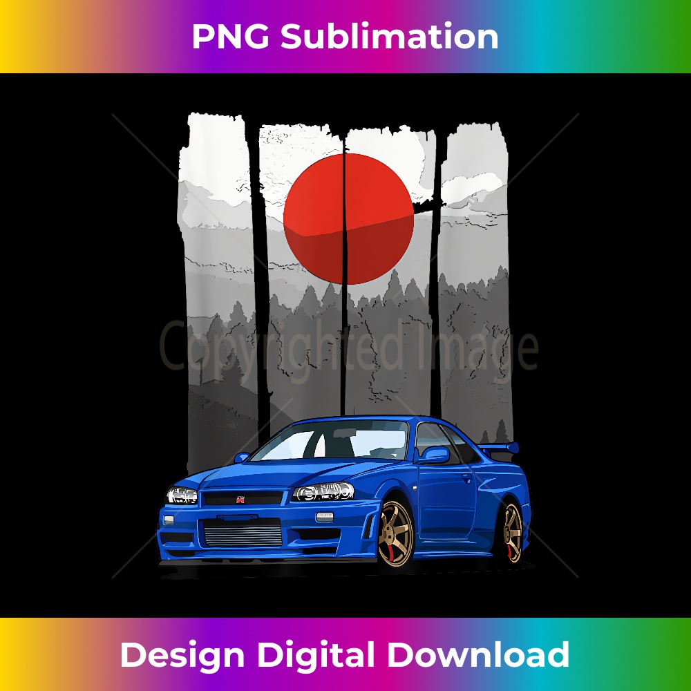 JDM Skyline R34 Car Tuning Japan Rising Sun Drift - Futurist | Inspire ...