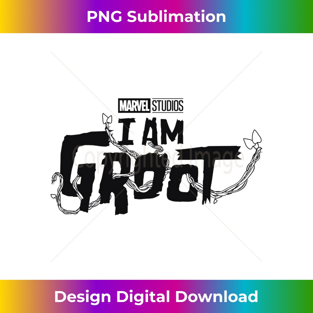Marvel I Am Groot Simple Dark Vine Logo - Contemporary PNG S - Inspire ...