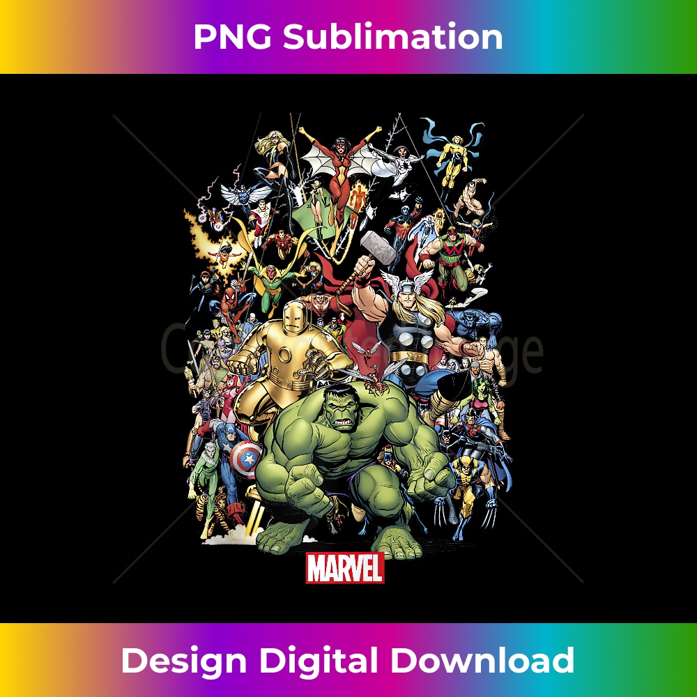 Marvel Exclusive Franchise Superhero Collage - Sublimation-O - Inspire ...