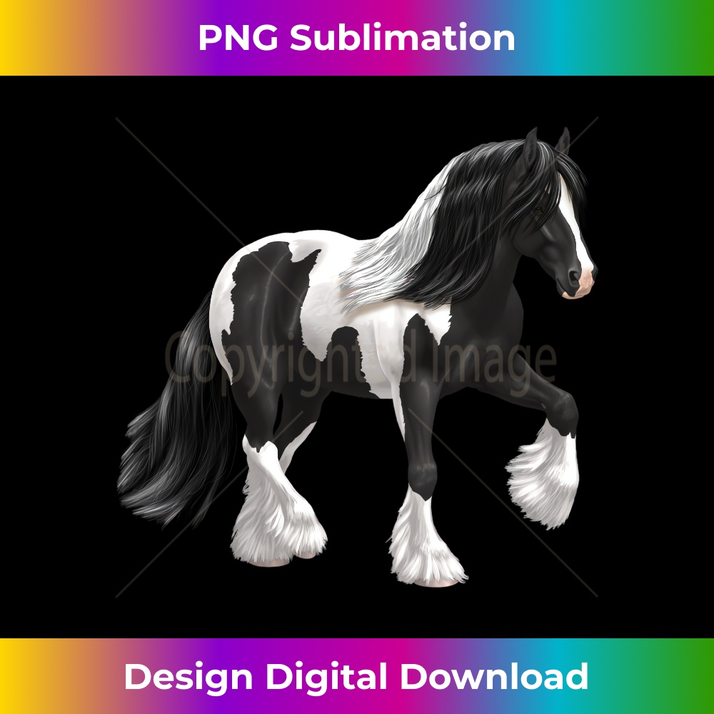 Black & White Piebald Pinto Gypsy Vanner Draft Horse - Subli | Inspire ...