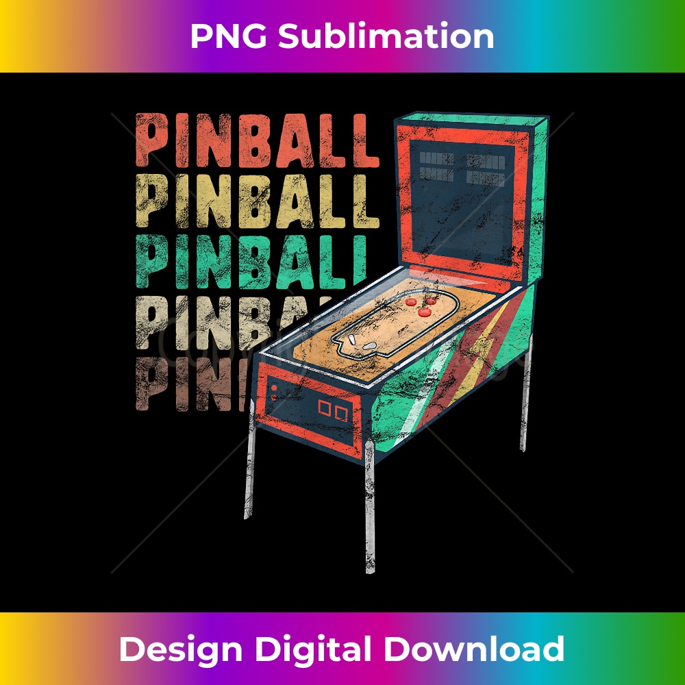 Retro Pinball Machine Gamer Geek Vintage - Sublimation-Opti | Inspire ...