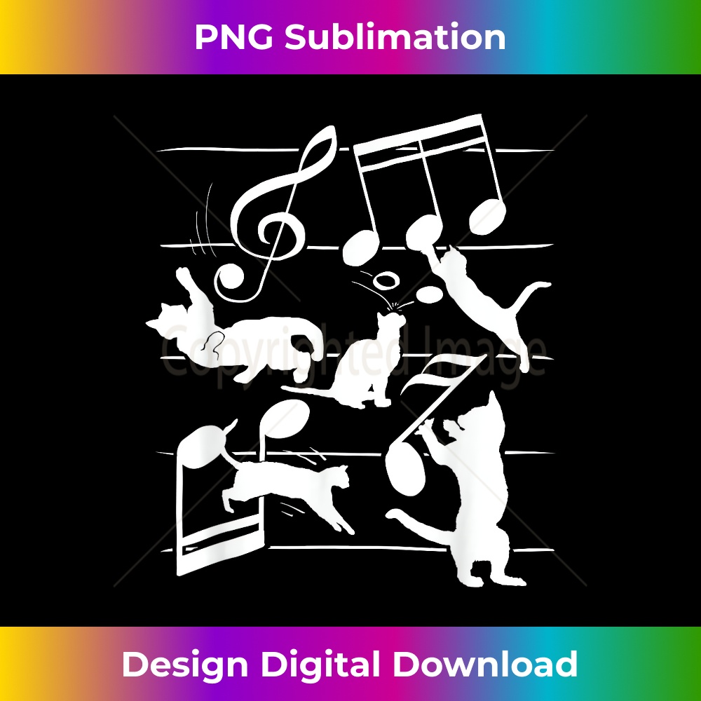 Cute Cat Kitty Playing Music Note Clef Musician - Contempora | Inspire ...
