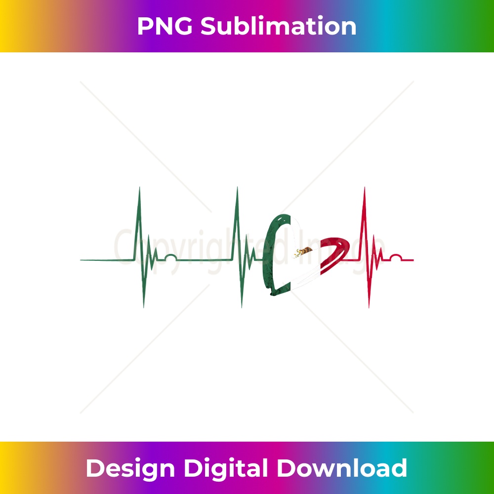 Mexico Heart Mexico Flag Heartbeat EKG Pulse Mexican Roots - | Inspire ...