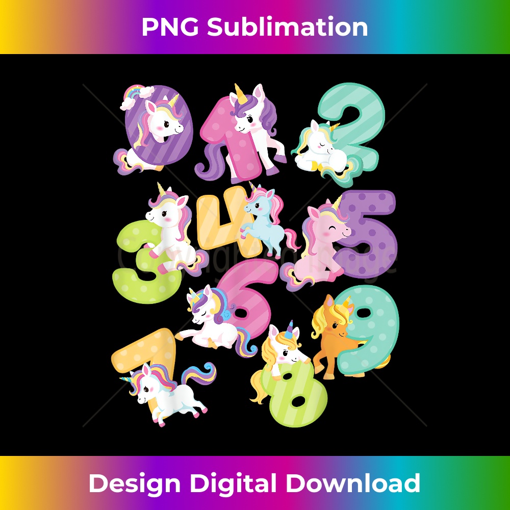 Cute happy unicorn Numbers Math day back to school kids - Bo - Inspire ...