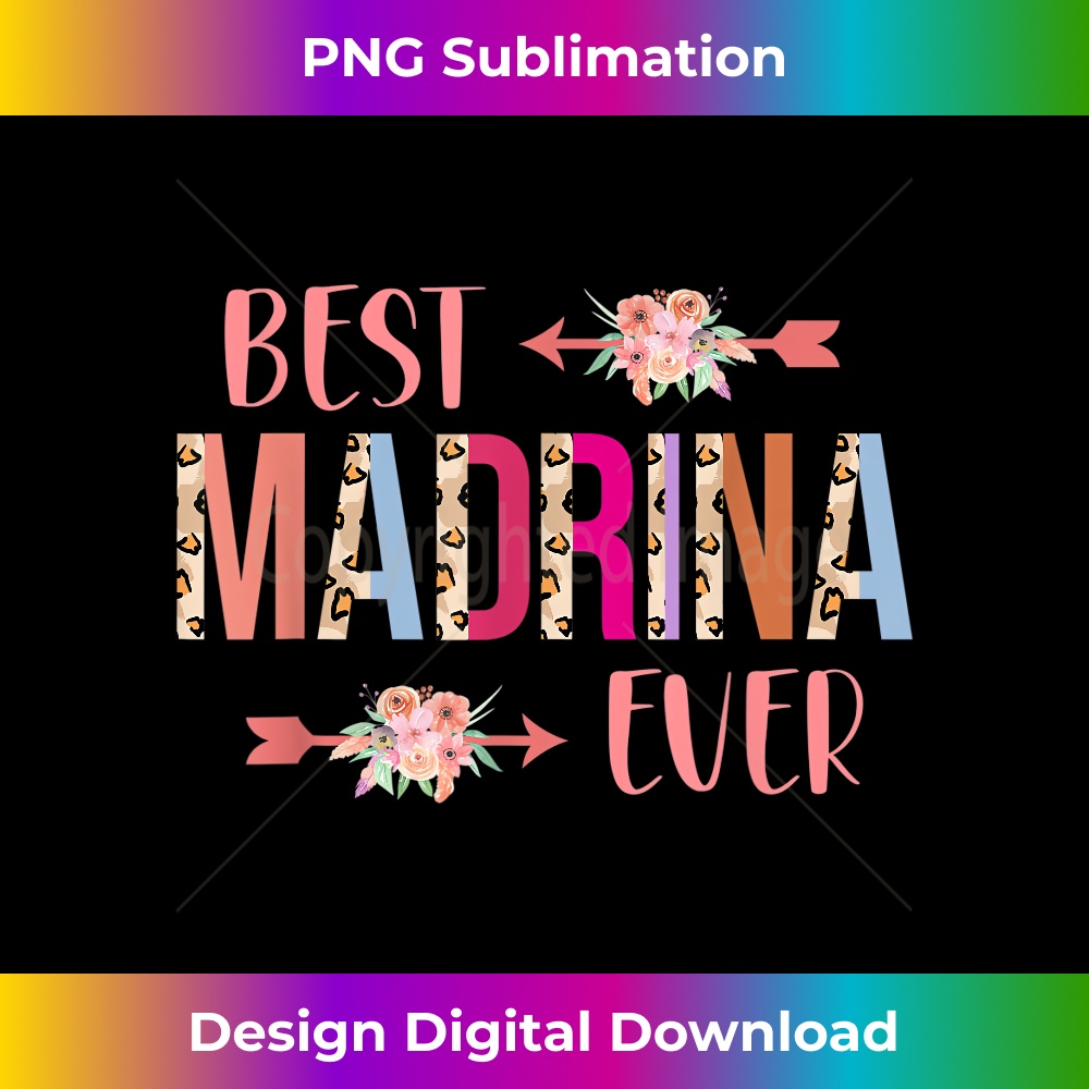 Best Madrina Ever Spanish Godmother Leopard Floral - Classic | Inspire ...