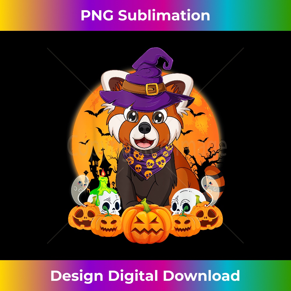 Red Panda Lover Pumpkin Skull Witch Red Panda Halloween - Fu | Inspire ...
