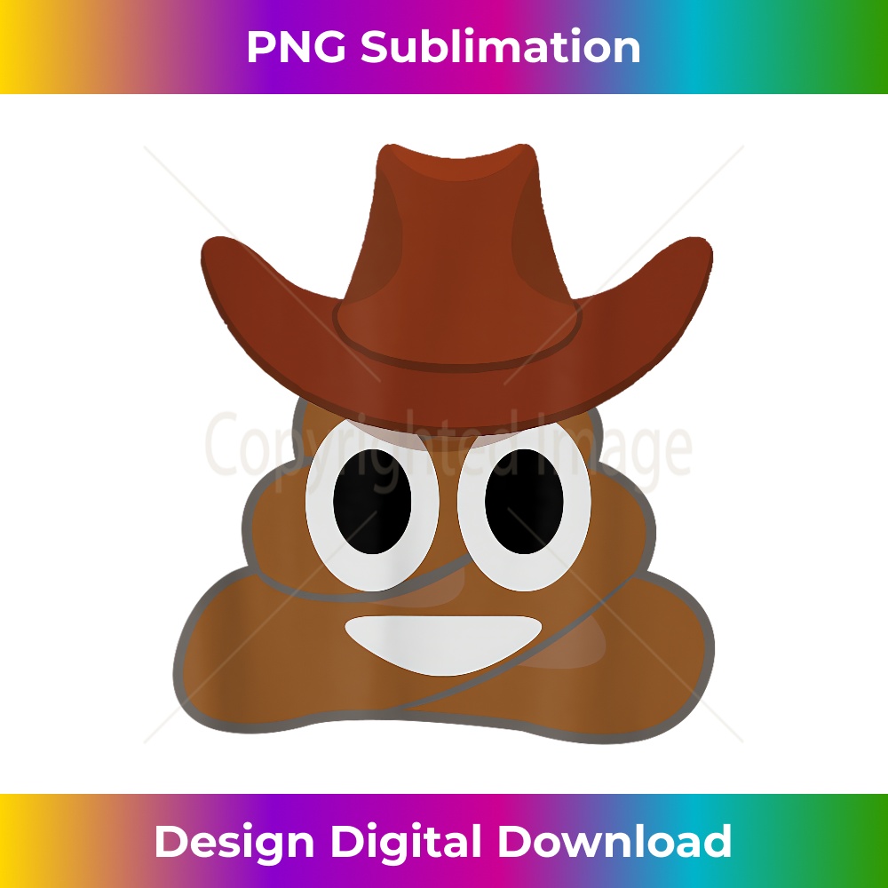 Cowboy Hat Emoticon Poop T - Happy Face Cartoon Horse - Craf | Inspire ...