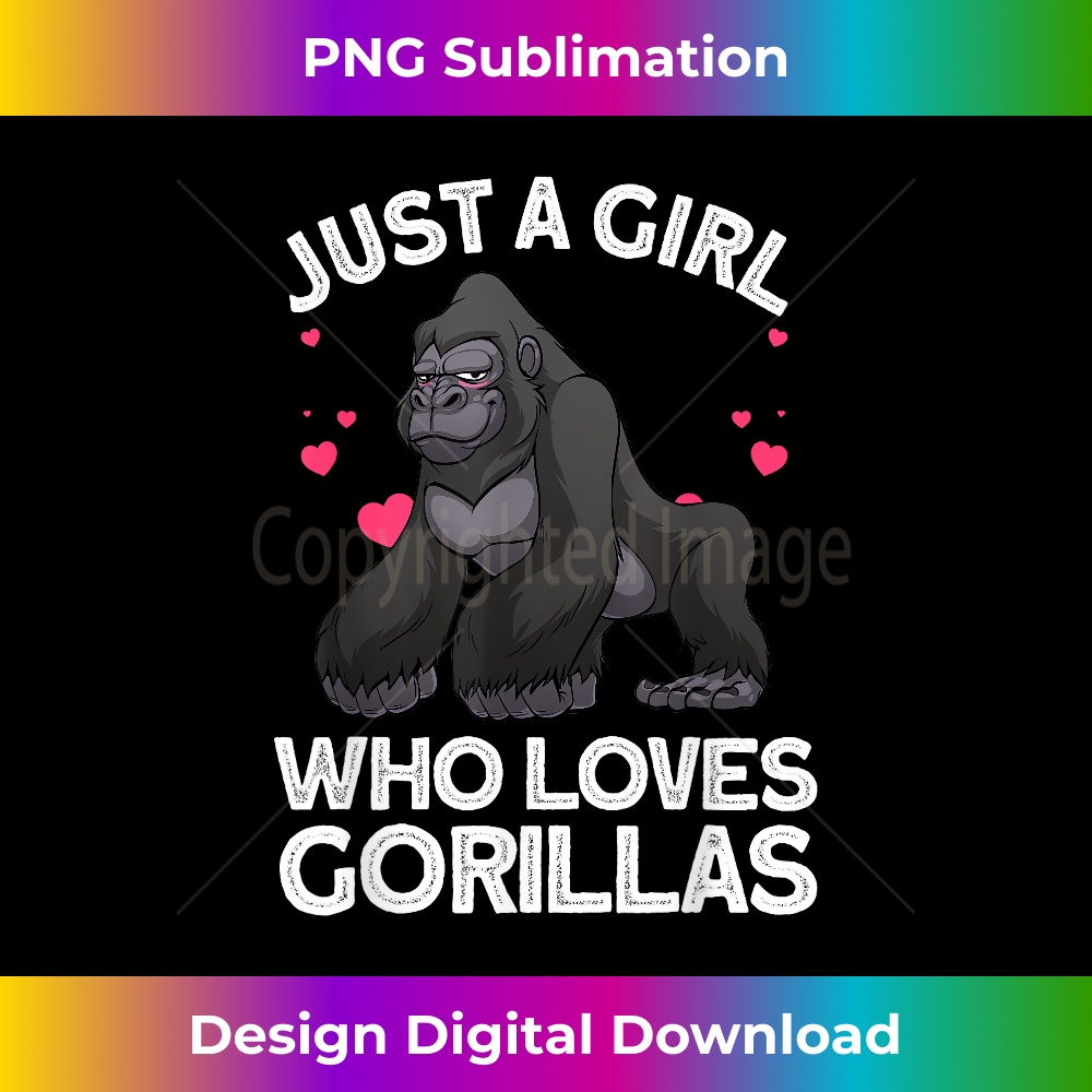 Funny Gorilla Design For Girls Gorilla Ape Lover - Minimali | Inspire ...